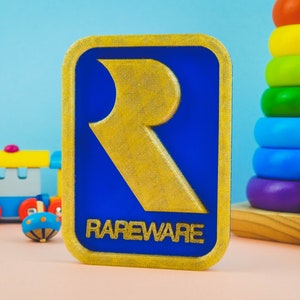 Rareware Logo 3D Printed Pretend Play Kids Toy 3D Printing Warner Bros ...