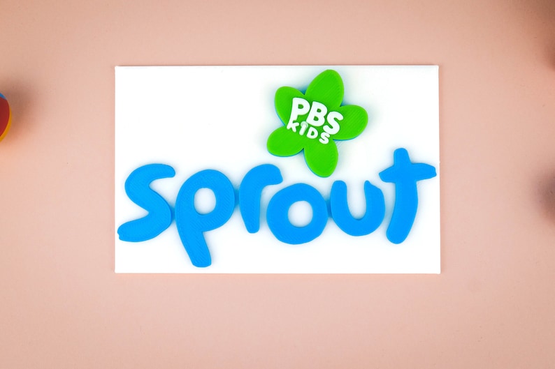 PBS Kids Sprout 3D Printed Logo - Etsy