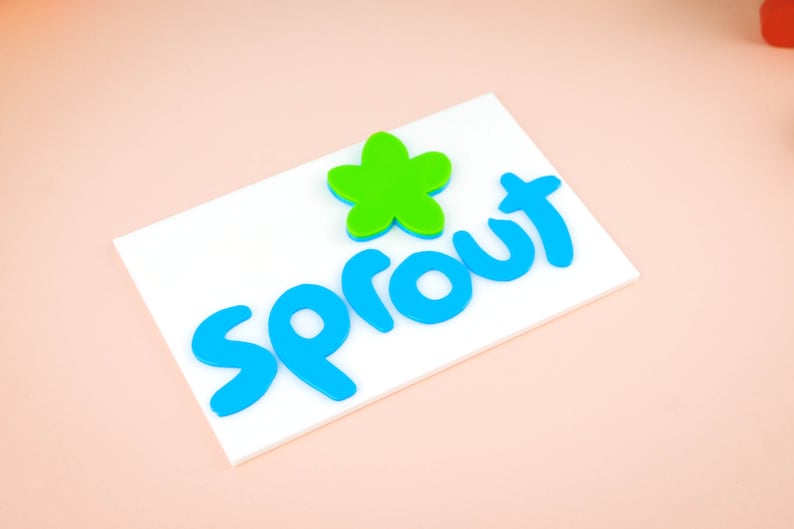 Sprout 3D Printed Logo Pretend Play TVOKIDS 20th Century Fox Kid TV ...