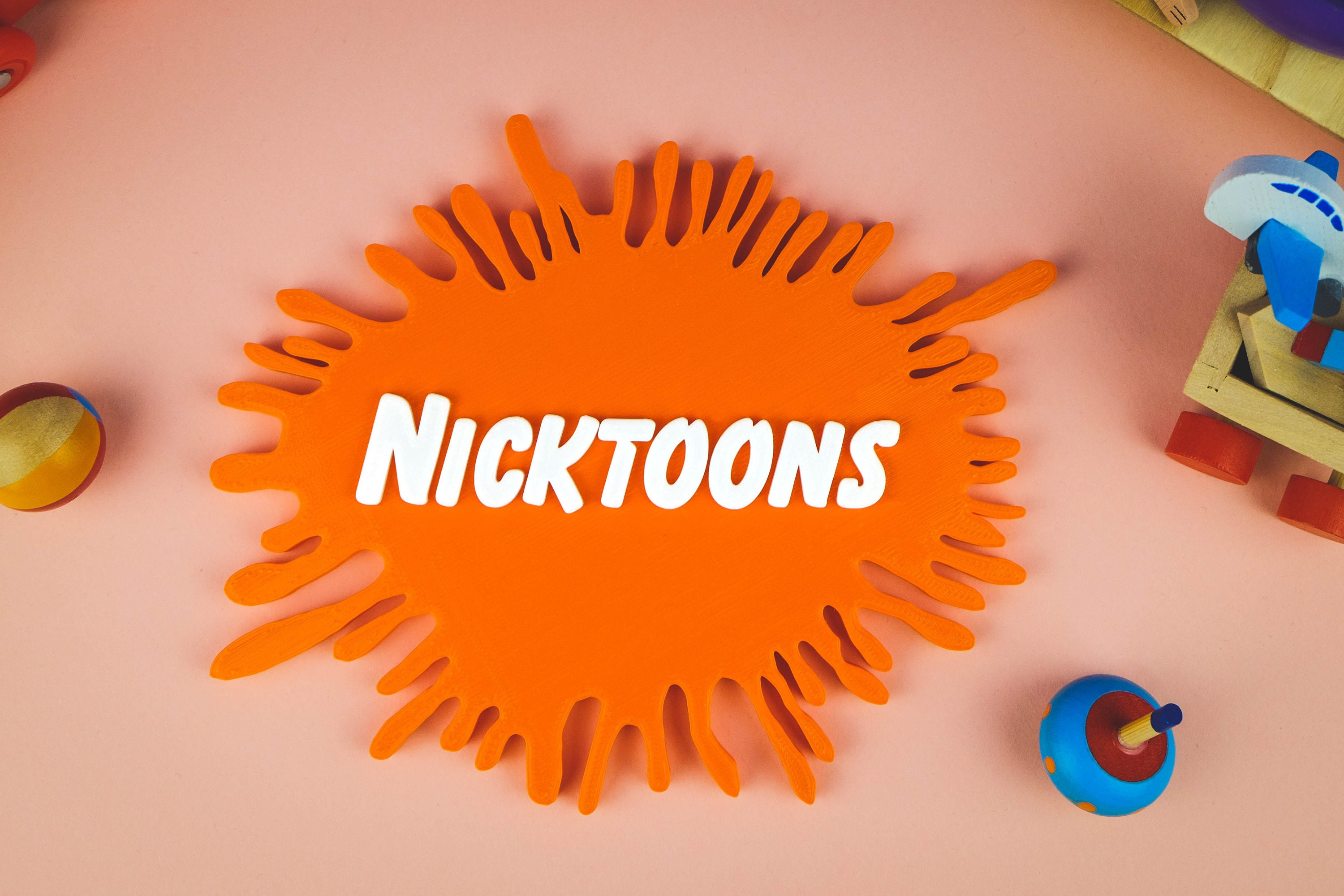 Nickelodeon Nicktoons Old TV Logo Nick Junior Jr 3D Printed - Etsy