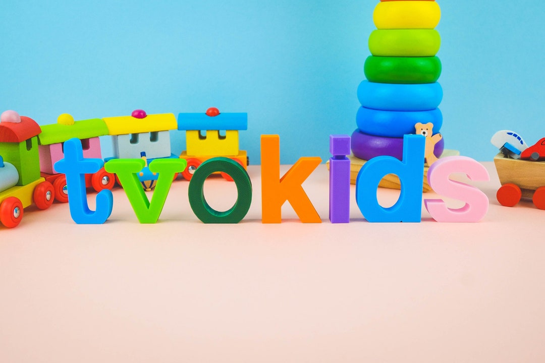 TVOKIDS Style Logo 3D Printed Letters 3D Printing Custom Name Text 3D ...