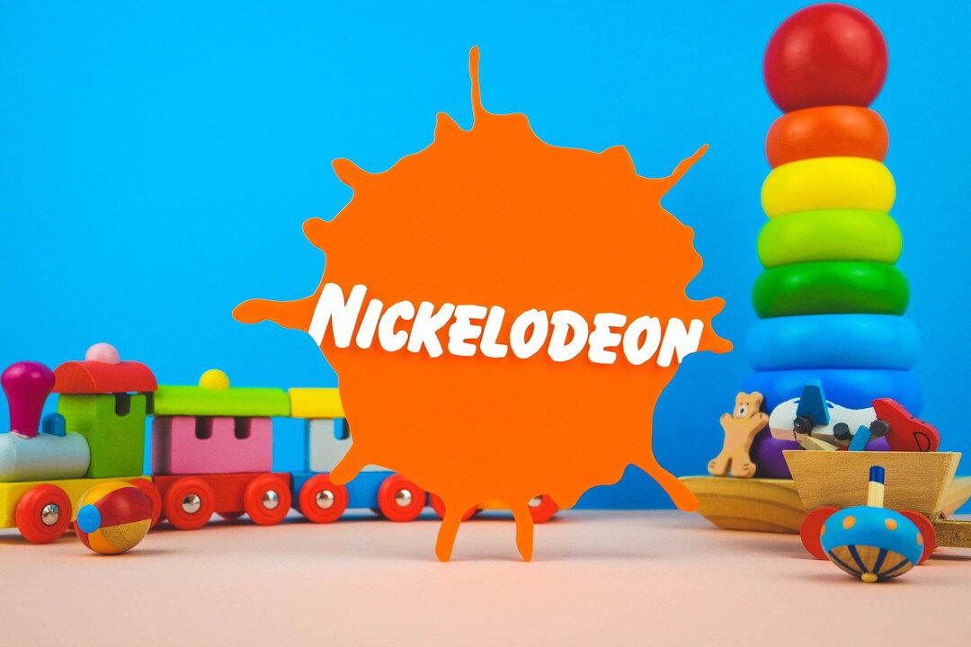 Nickelodeon Old Macedonia TV Logo Nick Junior Jr 3D Printed Stand Door ...