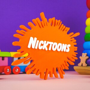 Nickelodeon Nicktoons Old TV Logo Nick Junior Jr 3D Printed - Etsy