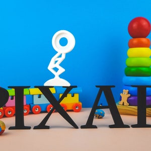 Pixar Playable Set 3D Printed Logo Pretend Play Pixar Letters Luxo Lamp ...