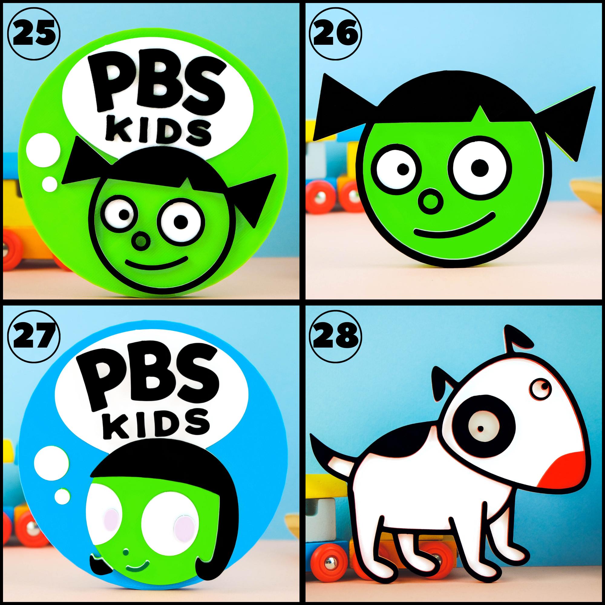 PBS Characters Toys 3D Printed Kids Gift Toy Pretend Play Figure Autism ...