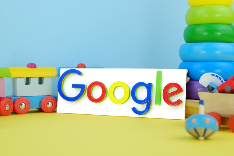 Google Logo 3D Printed Pretend Play Kids Toy 3D Printing - Etsy