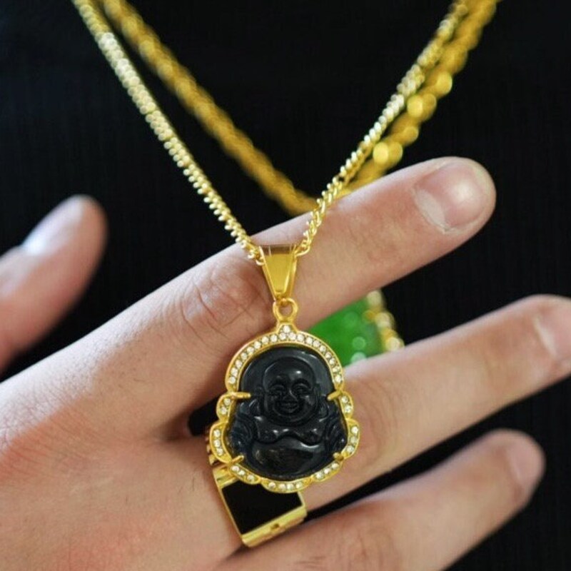 Men Buddha Necklaces - Etsy