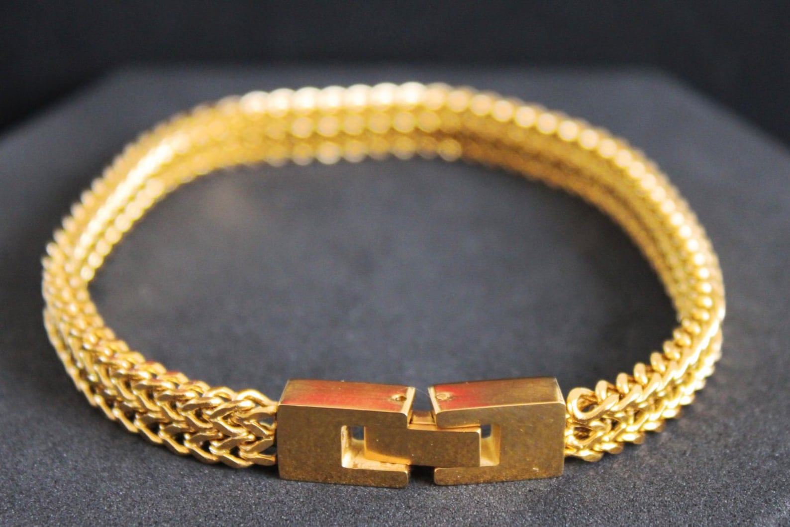 Black Men's Bracelet Black Chain Bracelet for Men WATERPROOF Stainless ...