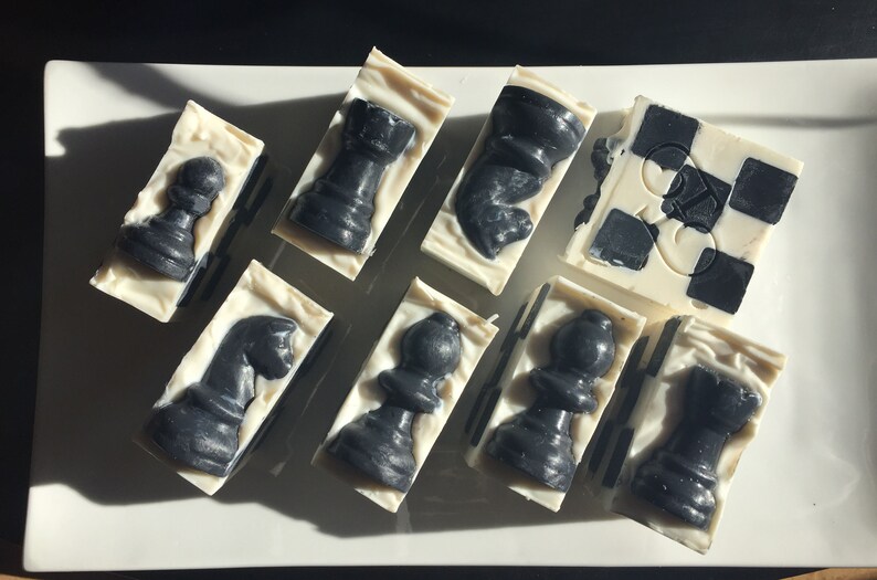 Bogart Chess Handcrafted Soap Bars Black White Artisan Soaps Masculine ...