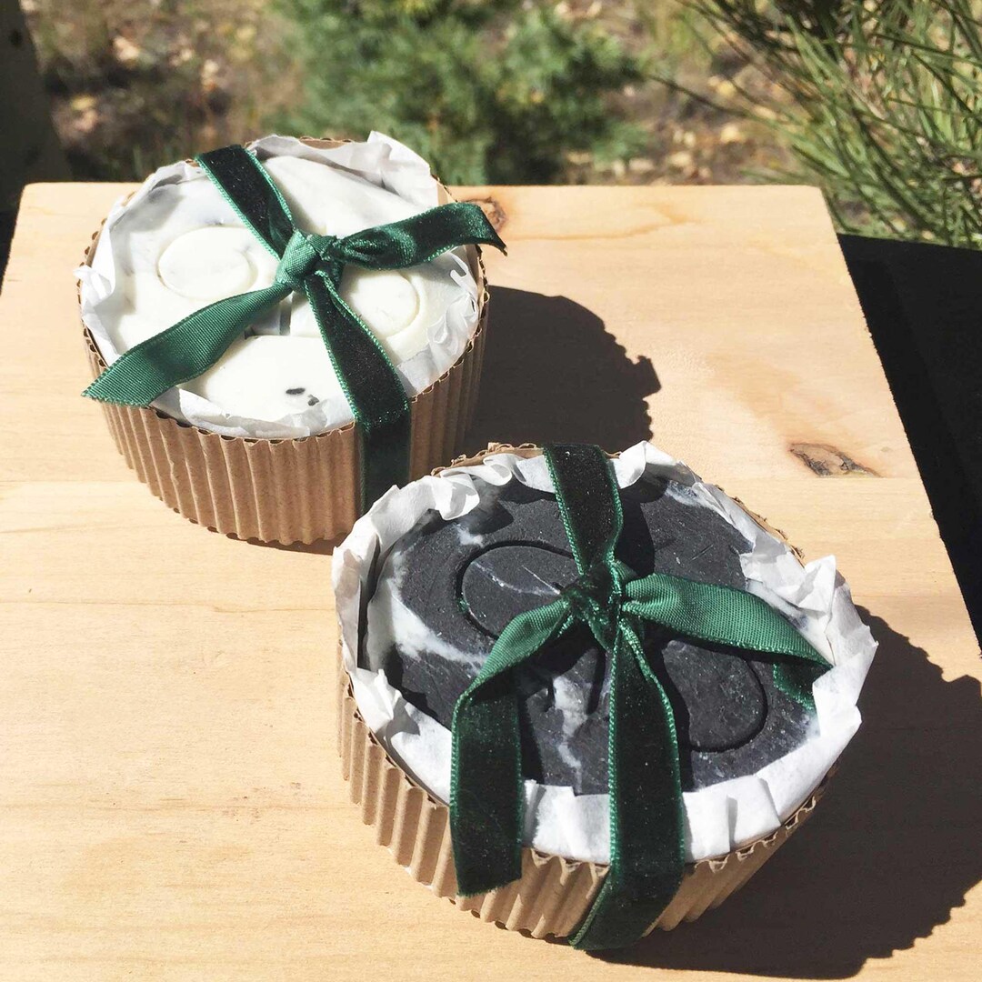 Elegant Black White Handcrafted Cold Process Soap Bars Intriguing ...