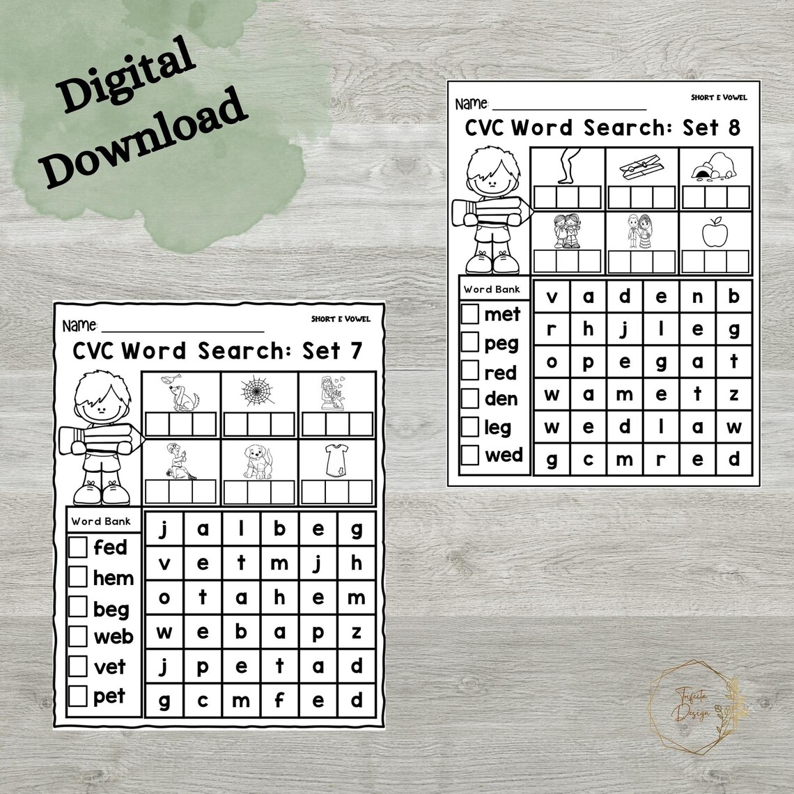 CVC Words Worksheet | Phonics Word Search | Kindergarten Reading | Kids ...
