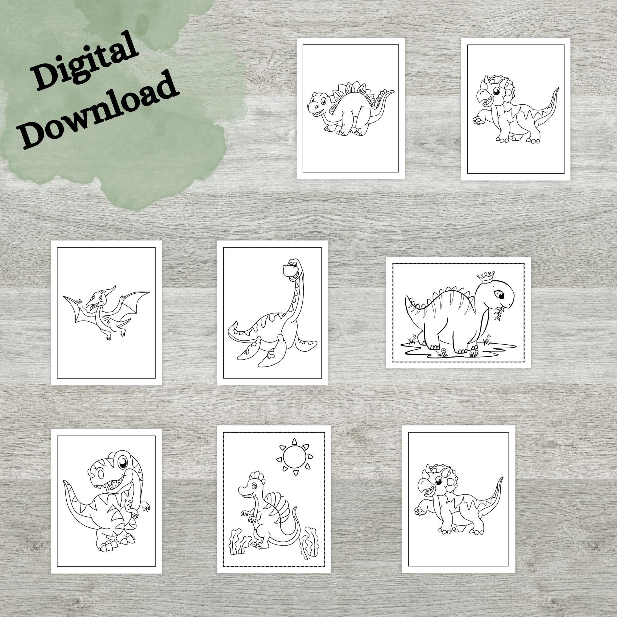 40 Happy Dinosaurs Coloring Pages | Dinosaur Games and Activities ...