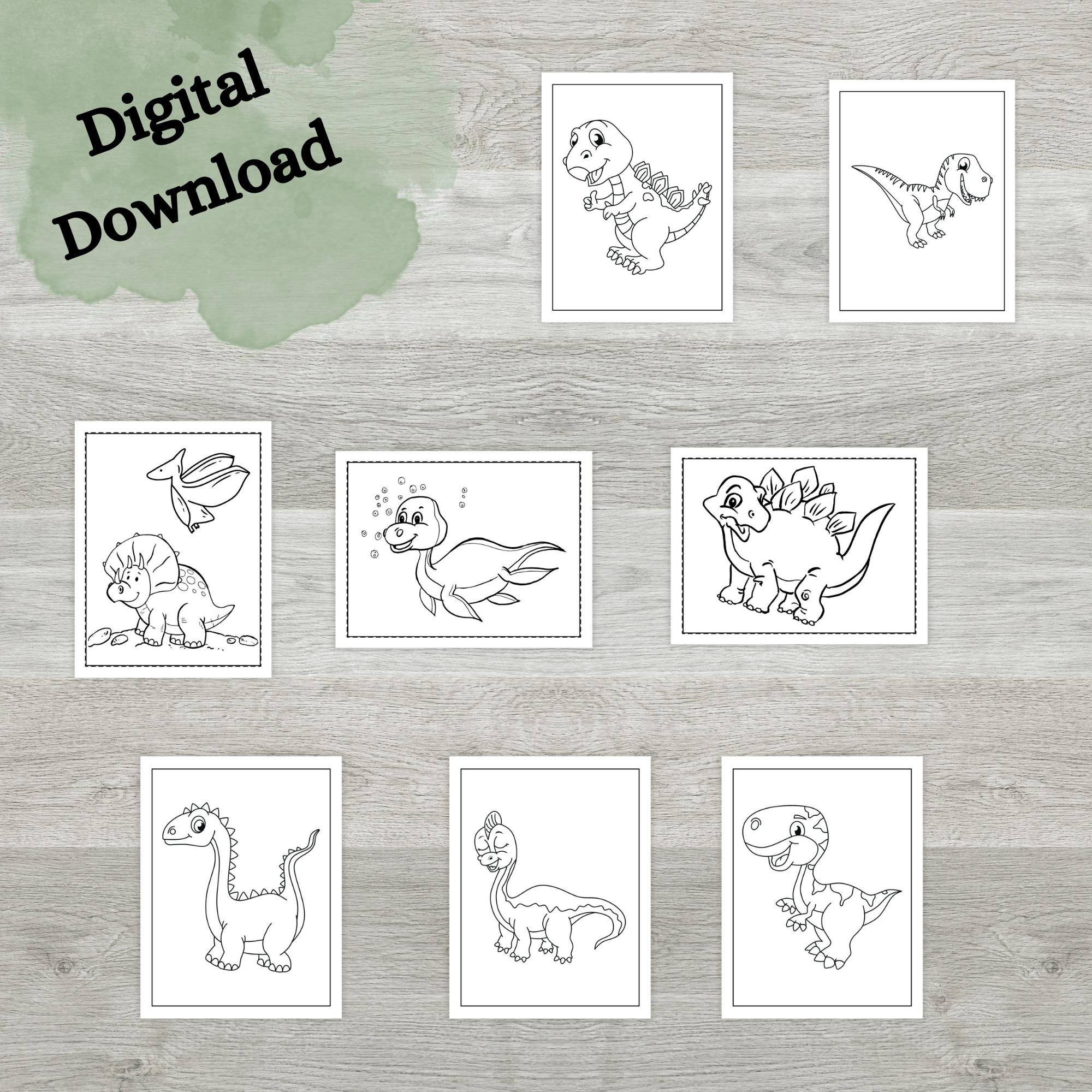 40 Happy Dinosaurs Coloring Pages | Dinosaur Games and Activities ...