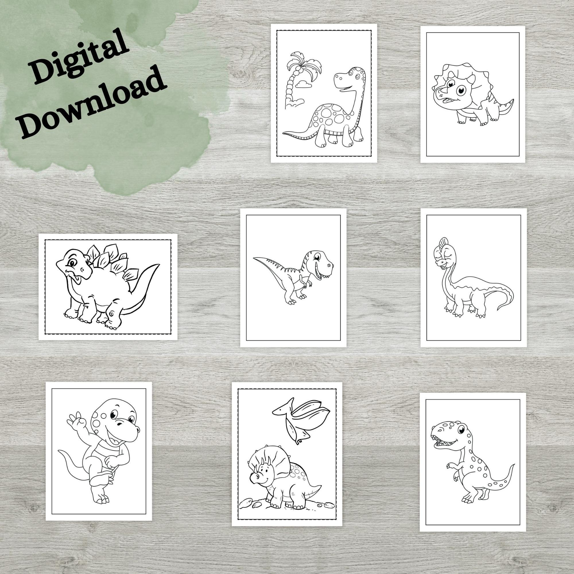 40 Happy Dinosaurs Coloring Pages | Dinosaur Games and Activities ...