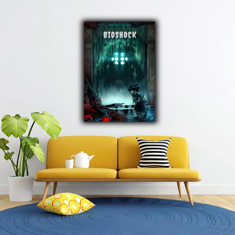Bioshock Video Game Canvas Poster, Play Room Wall Decor, Game Room Wall ...