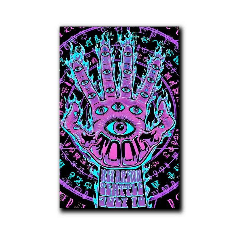 Hand Drawn Wall Art, Canvas Poster, Tool Rock Band Wall Art, Tool Rock ...