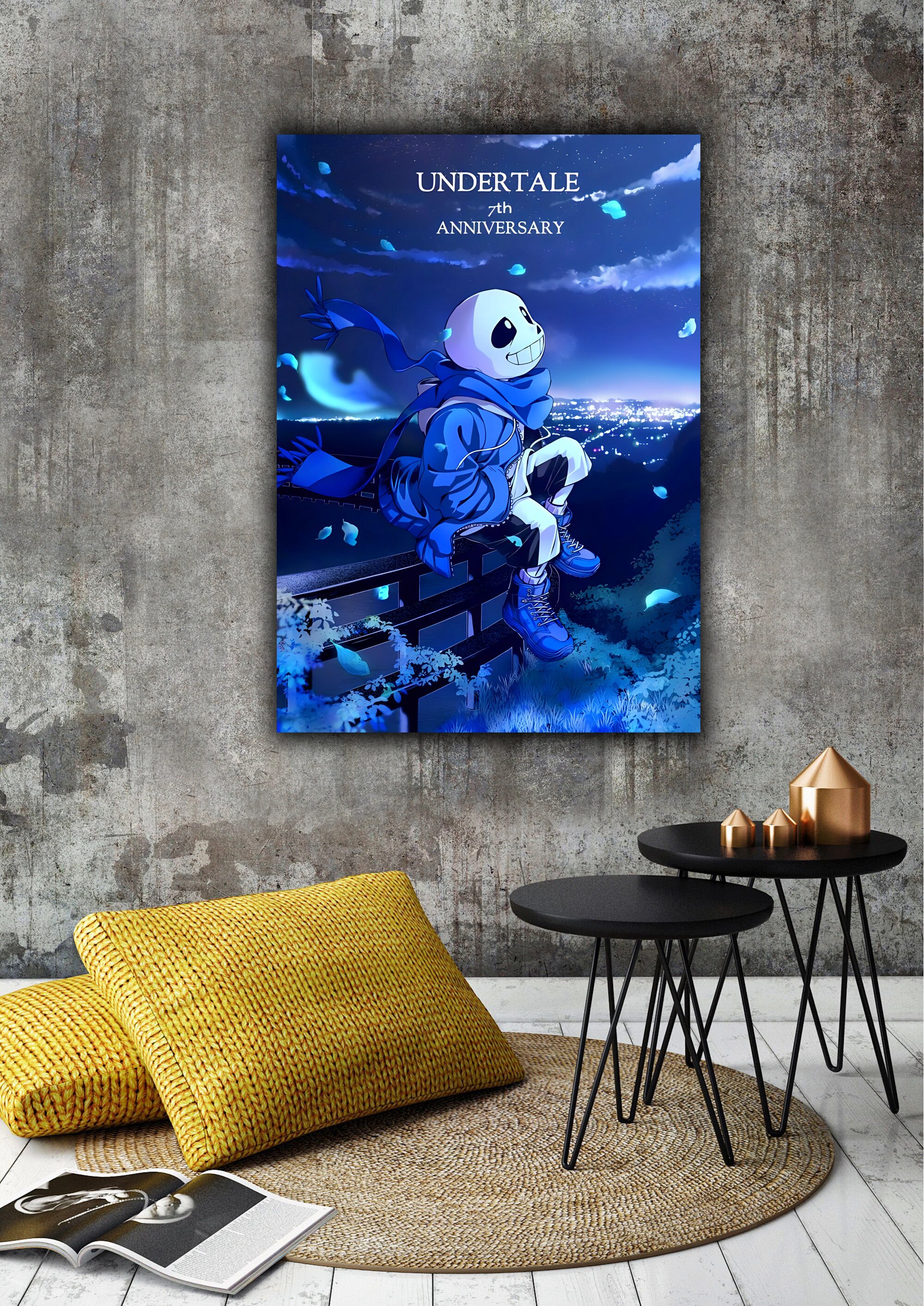Undertale Video Game Canvas Print, Modern Wall Art Poster, Game Room ...