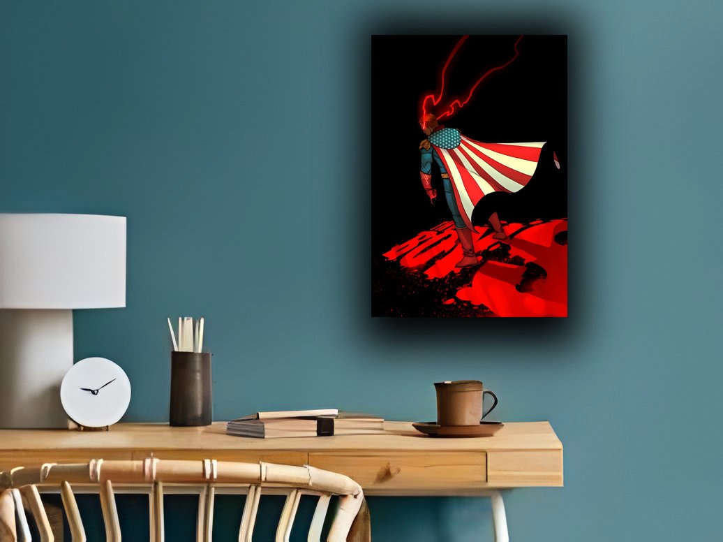 Homelander Canvas Poster, Bedroom Wall Art, TV Show Custom Fan Art ...