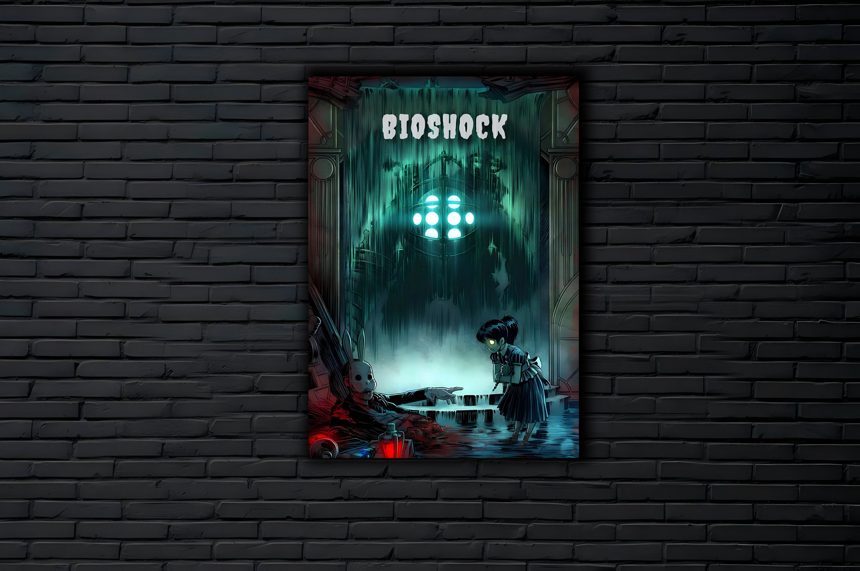 Bioshock Video Game Canvas Poster, Play Room Wall Decor, Game Room Wall ...