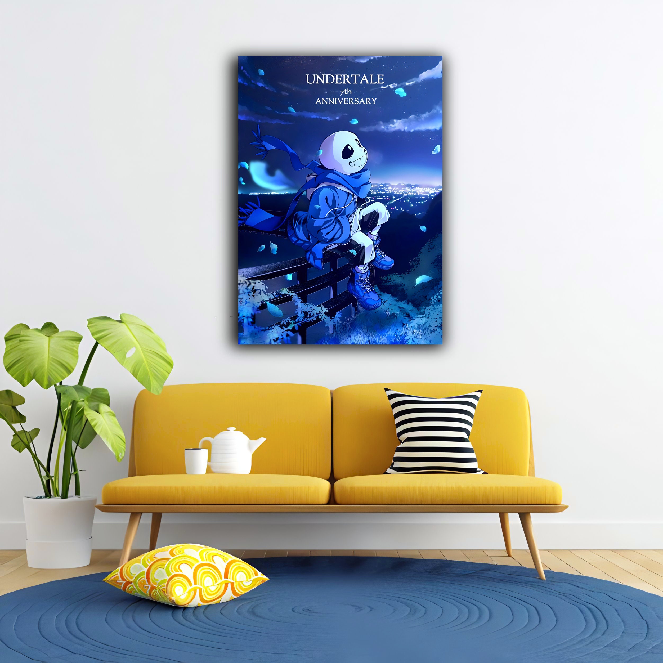 Undertale Video Game Canvas Print, Modern Wall Art Poster, Game Room ...