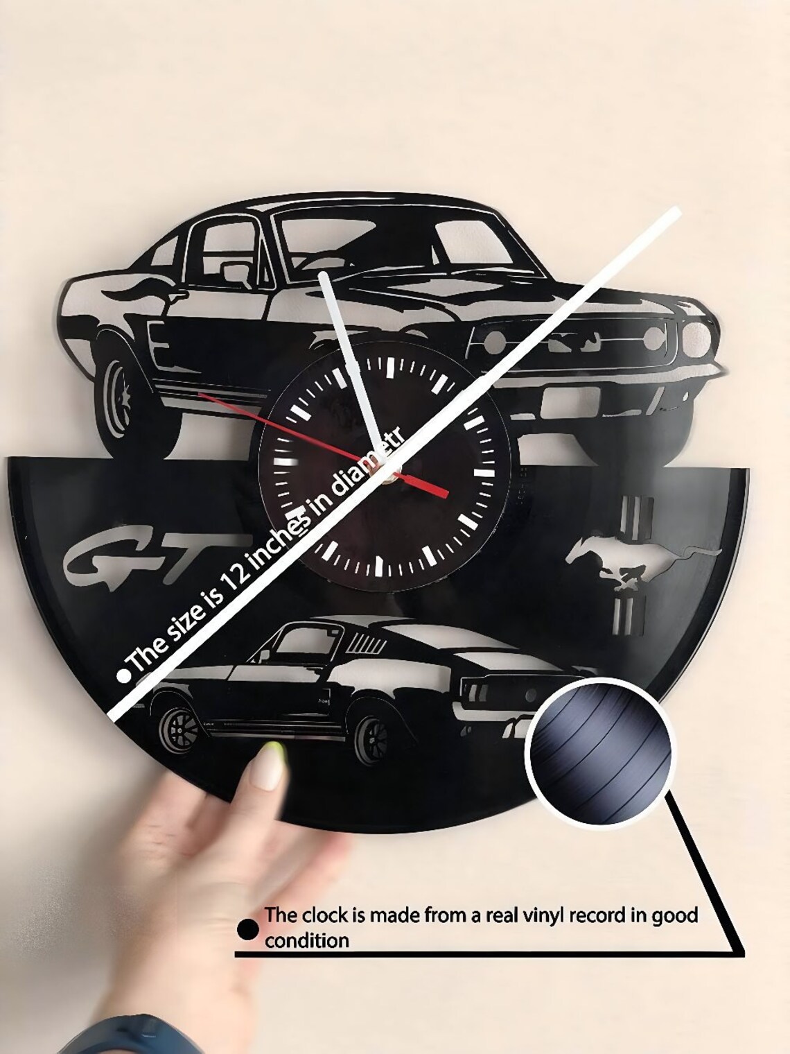Resident Evil Vinyl Record Wall Clock, Video Game Fan Art, Kitchen Wall ...