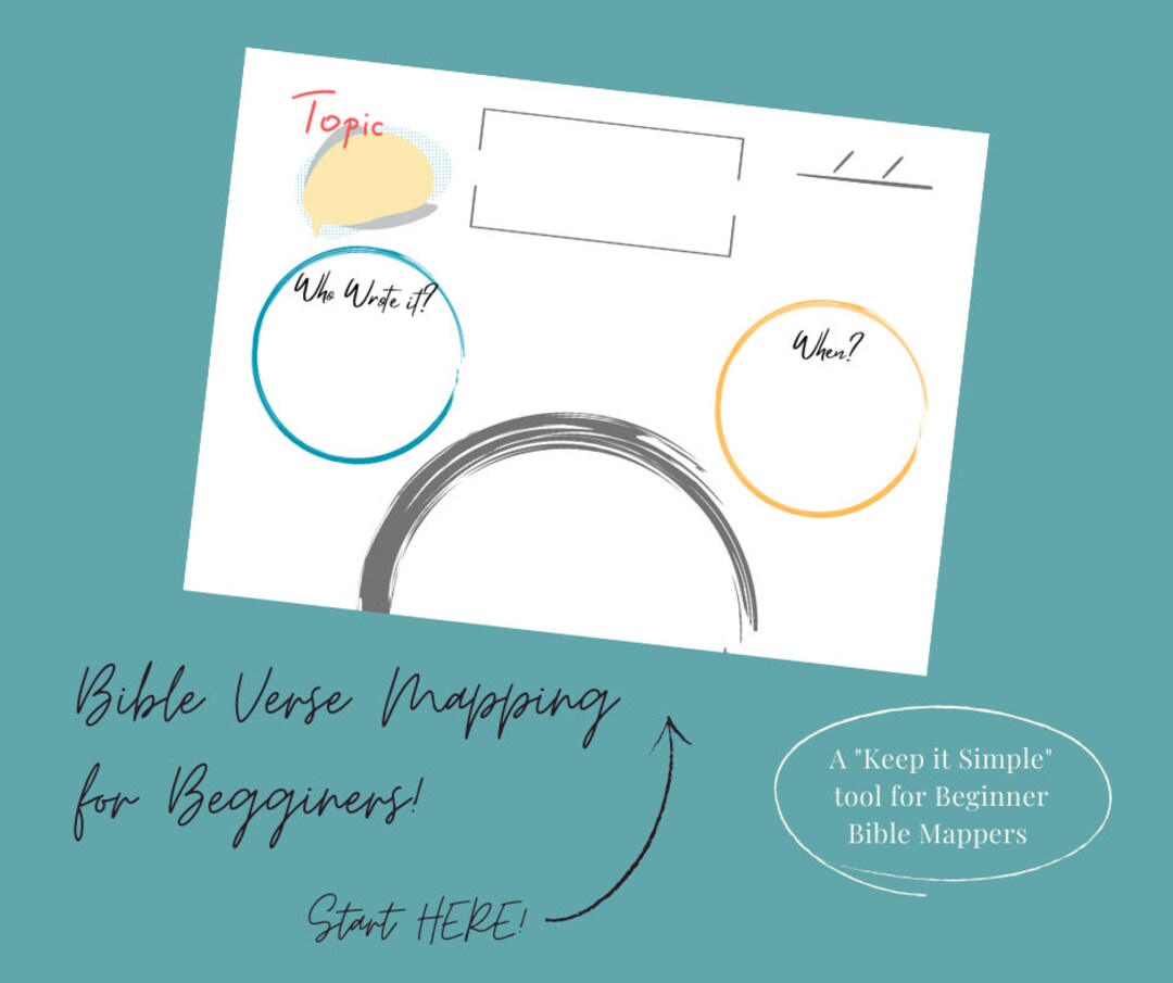 Bible Verse Mapping for Beginners - Bible Study Journal - Etsy