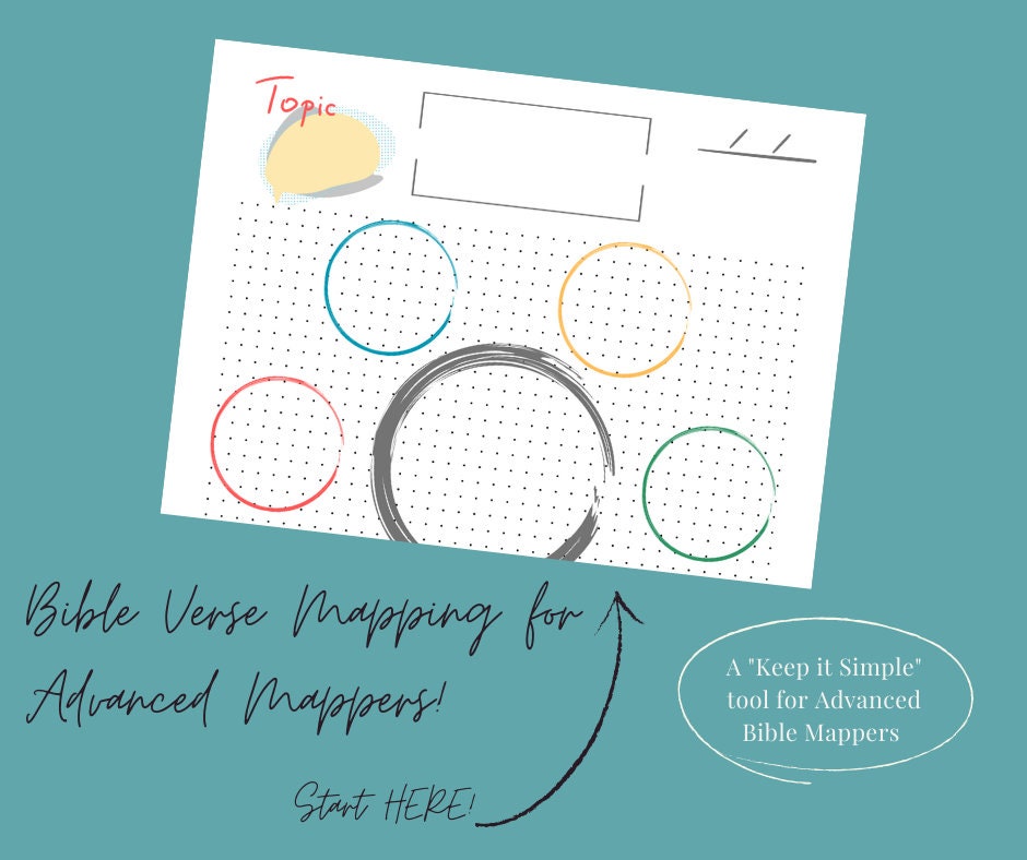 Bible Verse Mapping for Beginners - Bible Study Journal - Etsy
