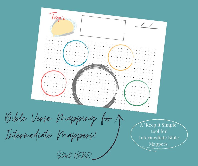 Bible Verse Mapping for Beginners - Bible Study Journal - Etsy