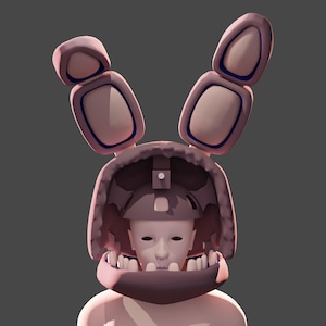 FNAF Withered Bonnie Mask 3D Model - Five Nights at Freddy's, Cosplay ...