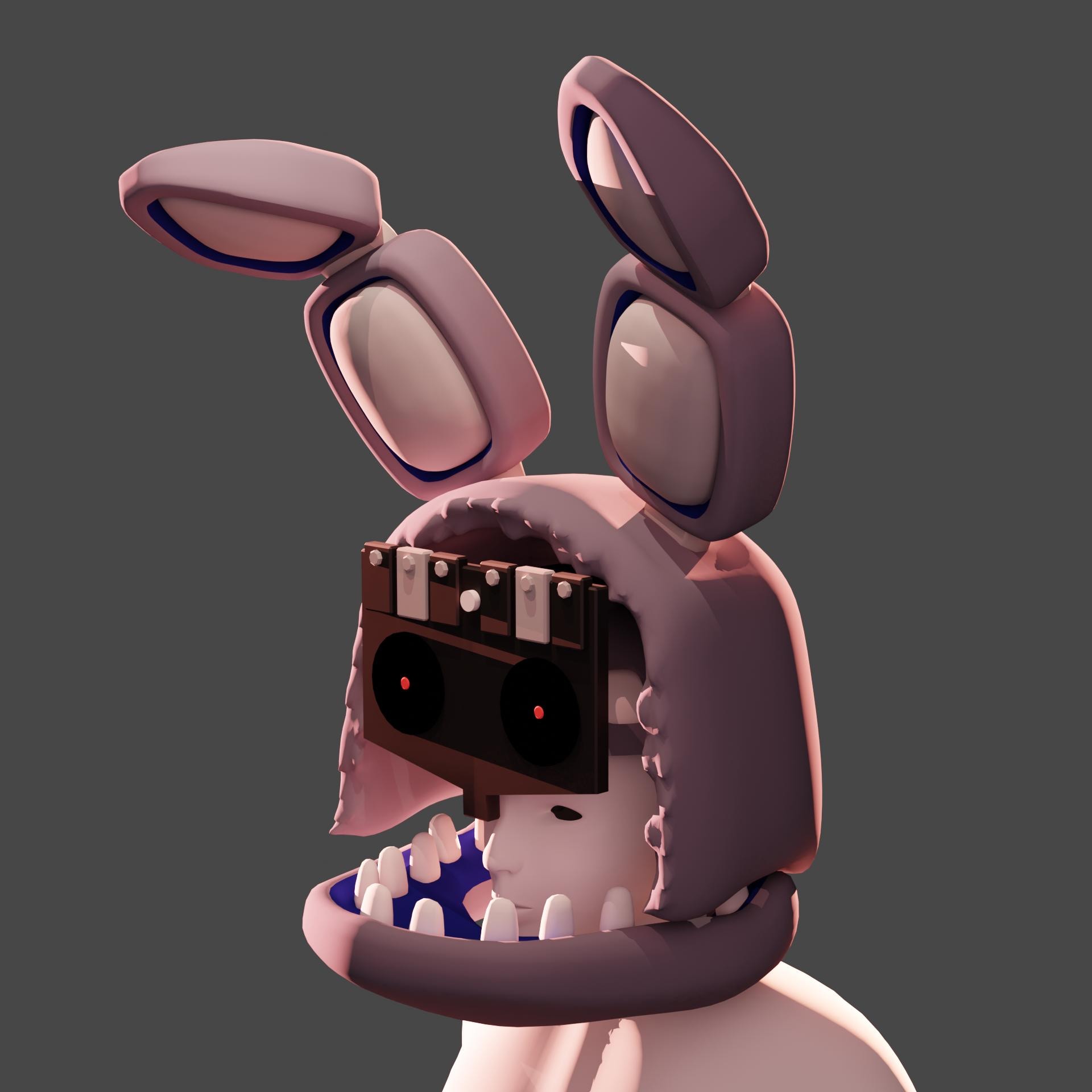 FNAF Withered Bonnie Mask 3D Model - Five Nights at Freddy's, Cosplay ...