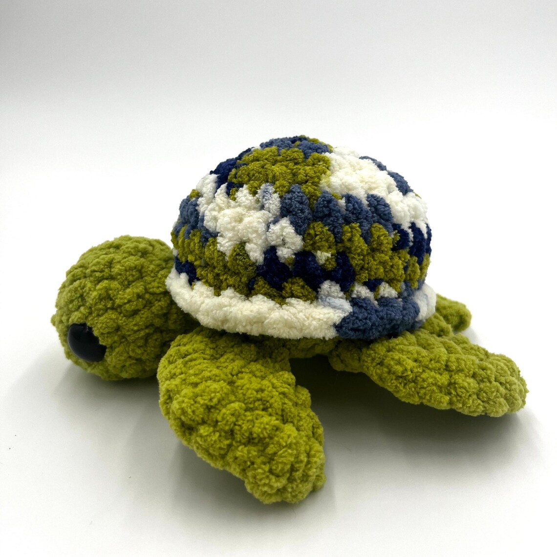 Fruitles Crochet Blueberry Matcha Turtle, Turtle Crochet Plush ...