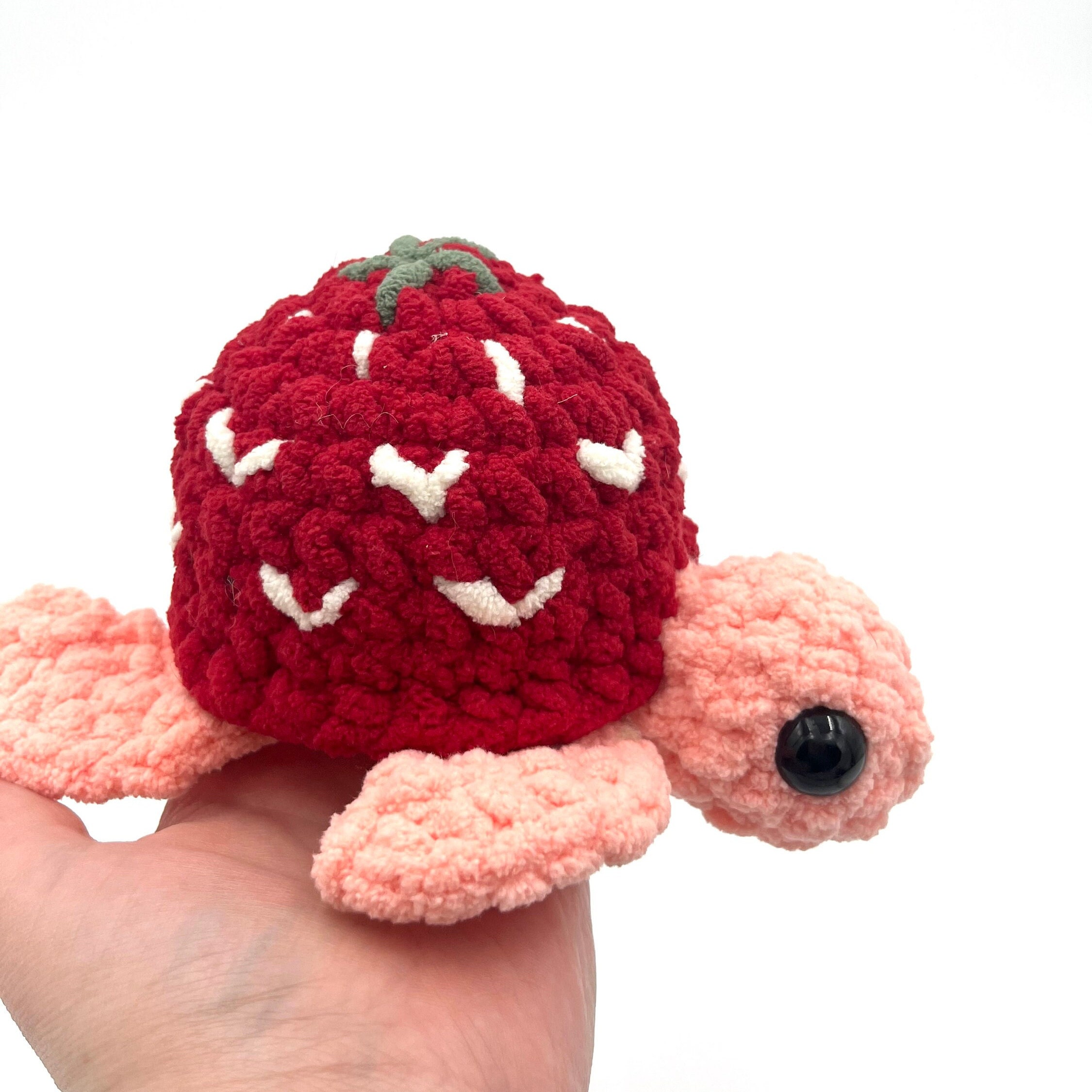 Fruitles (fruit Turtles) Crochet Strawberry Turtle - Etsy