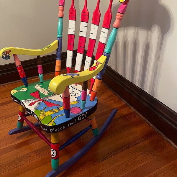 Hand Painted Chair - Etsy