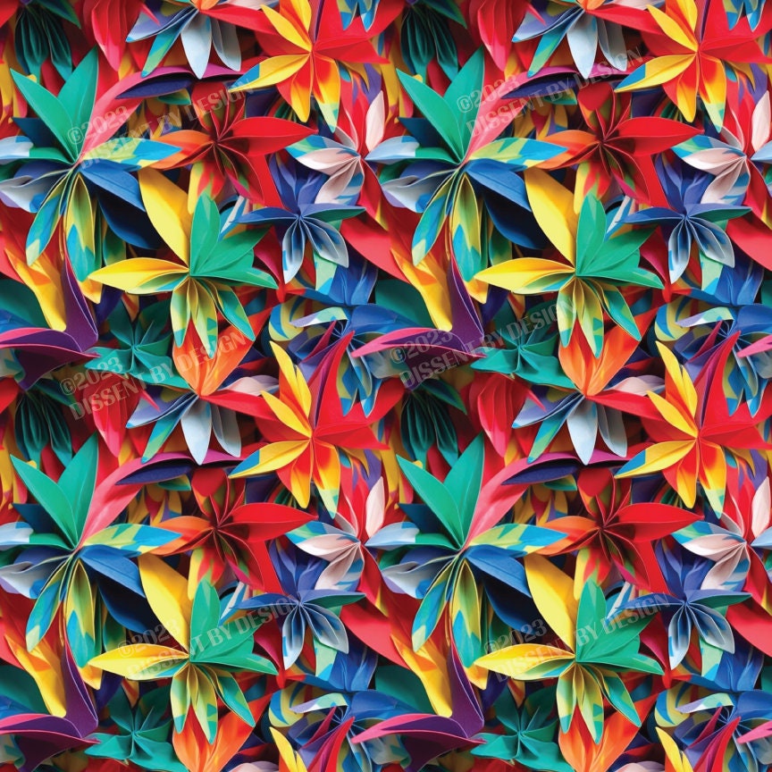 Origami Colors Digital Paper Pack Origami Backgrounds Colorful Craft ...