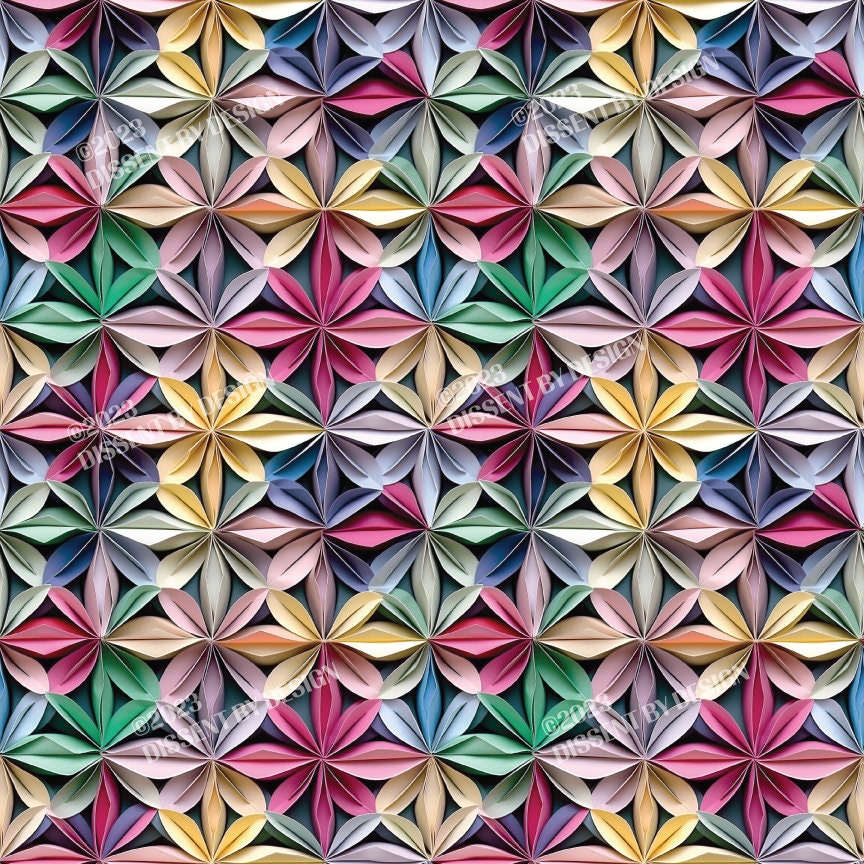 Origami Colors Digital Paper Pack - Origami Backgrounds - Colorful ...