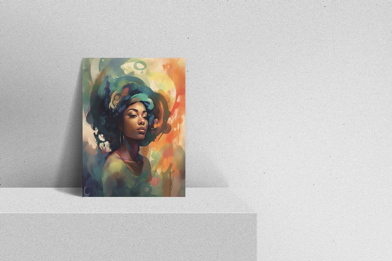 Black Girl Aesthetic Poster Print African American Art - Etsy
