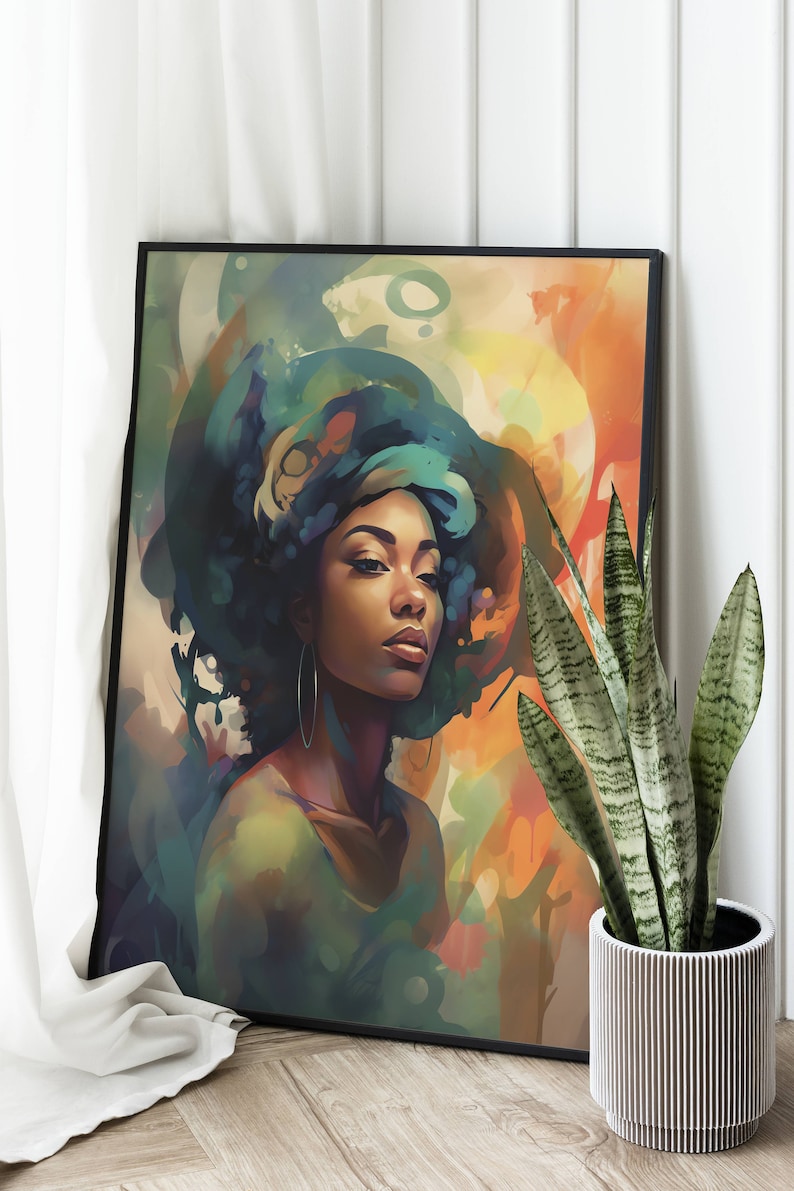 Black Girl Aesthetic Poster Print African American Art - Etsy