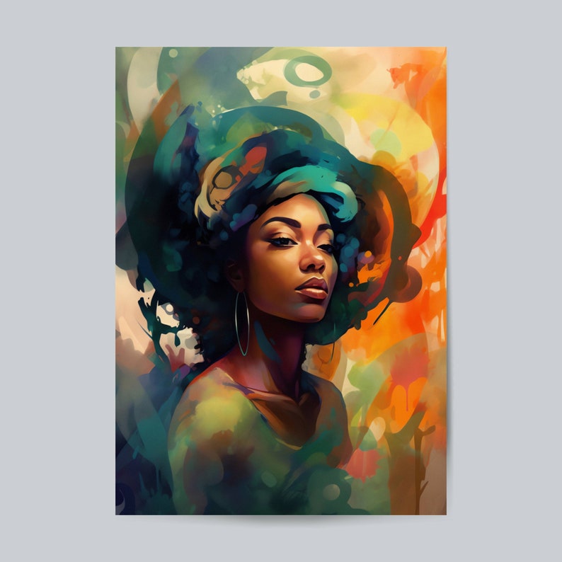 Black Girl Aesthetic Poster Print African American Art - Etsy