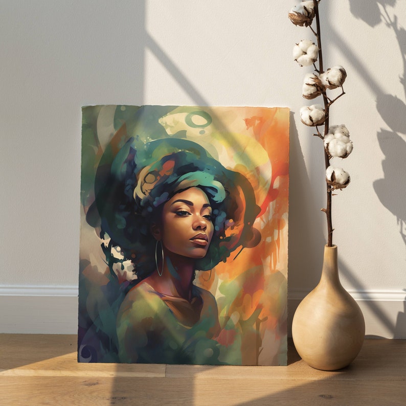 Black Girl Aesthetic Poster Print African American Art - Etsy