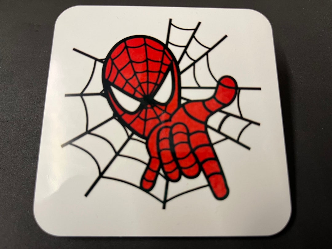 Spider Man Themed Gloss Finish Coaster. - Etsy