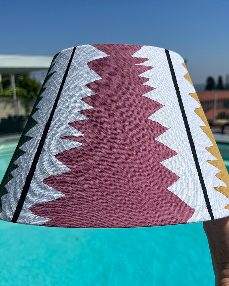Cactus Vibes Los Angeles - Hand Painted Lamp Shade With Farrow and Ball ...