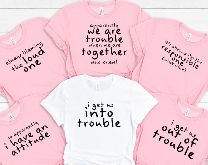 Funny Girl Group Matching Shirts, Girls Trip Shirt, Funny Friend Group ...