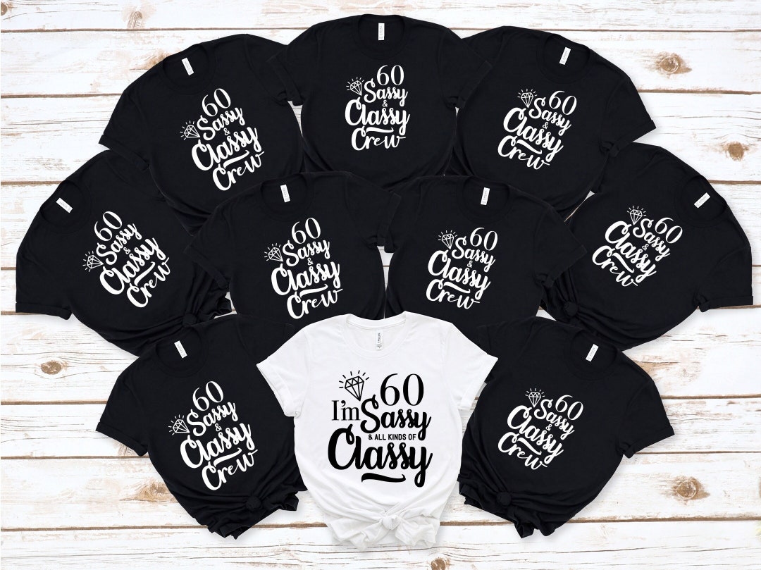 60th Birthday Party Shirt 60th Birthday Crew Shirt Birthday Etsy