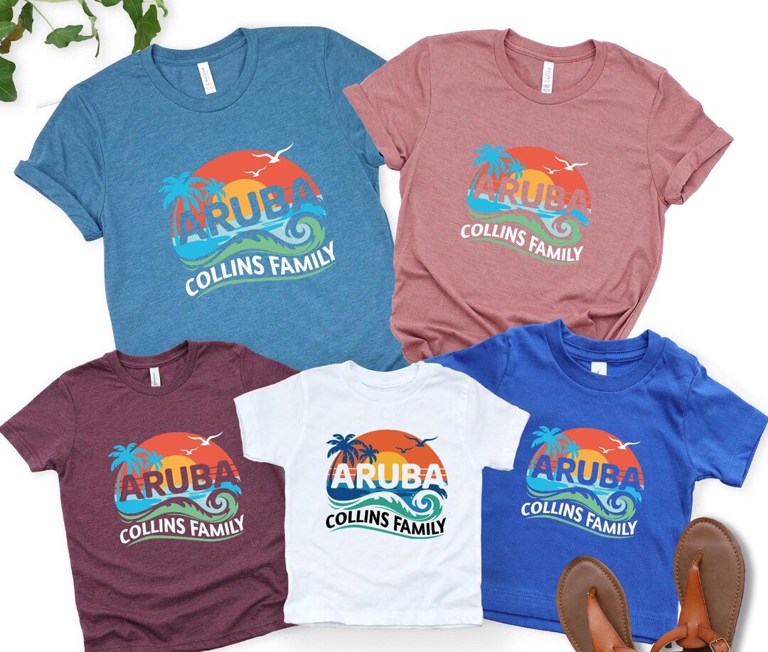 Custom Aruba Family Vacation Shirts: Matching 2025 Tropical Tees - Etsy
