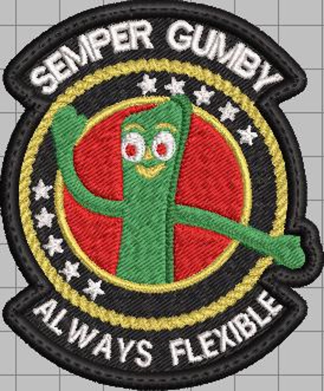 Semper Gumby - Always Flexible Embroidery Design File - Etsy