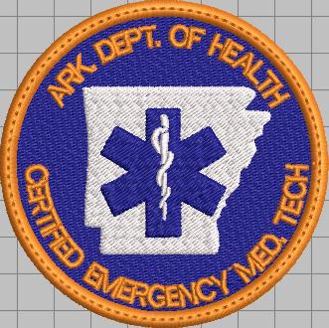 Arkansas EMT Patch Embroidery Design File - Etsy