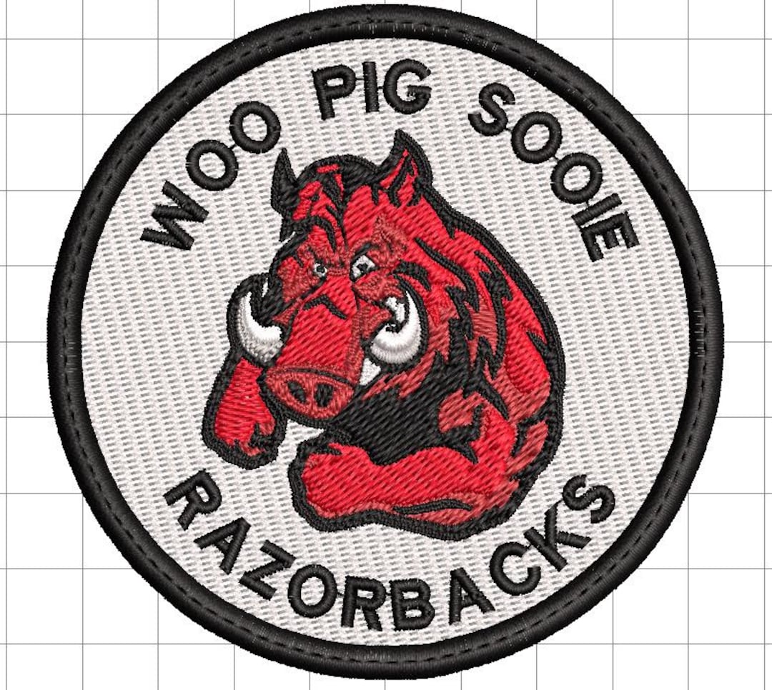 Woo Pig Sooie Razorbacks Embroidery Design - Digital Download Only - Etsy