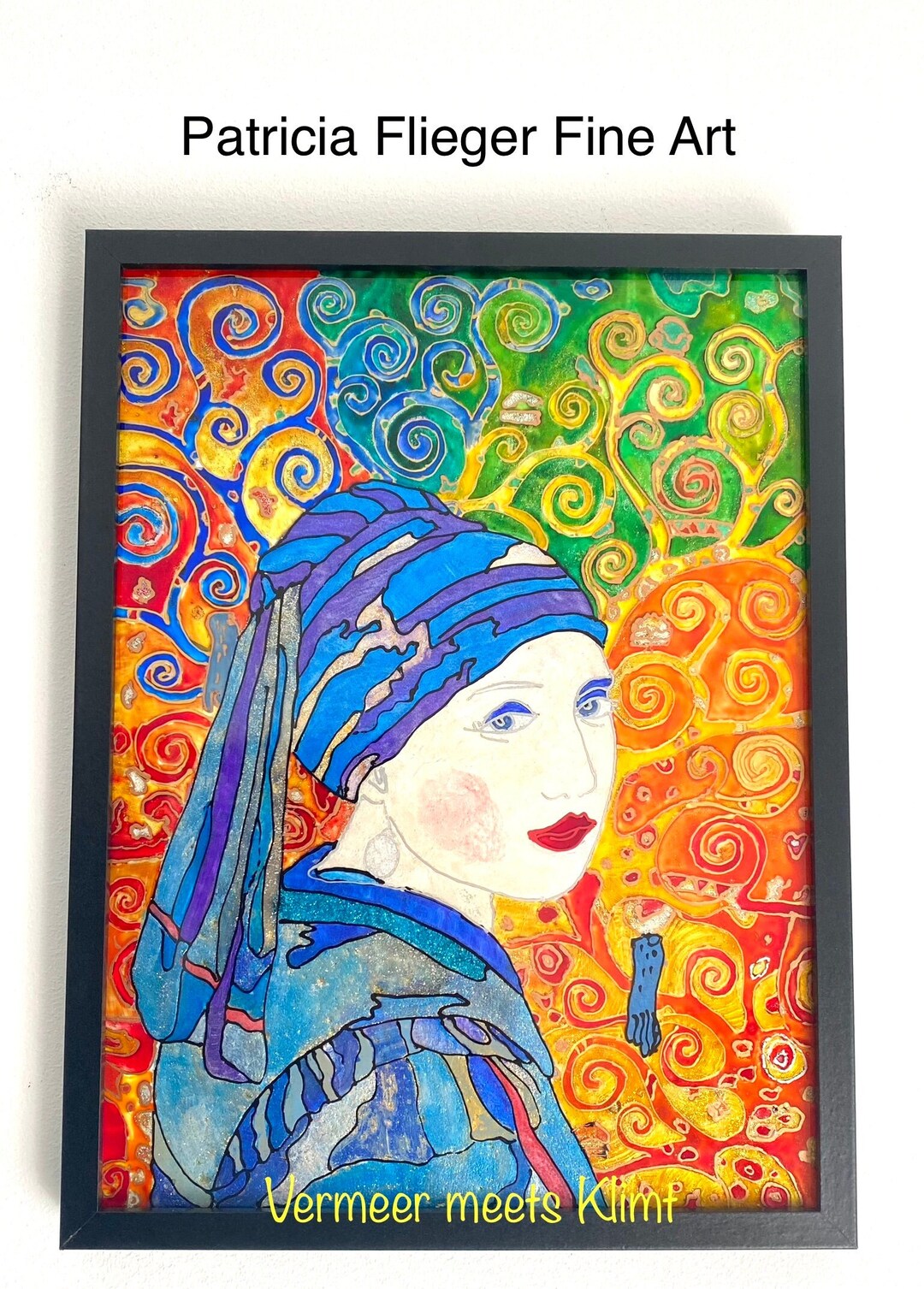 Vermeer Meets Klimt, La Fille à La Perle, Tree of Life - Etsy