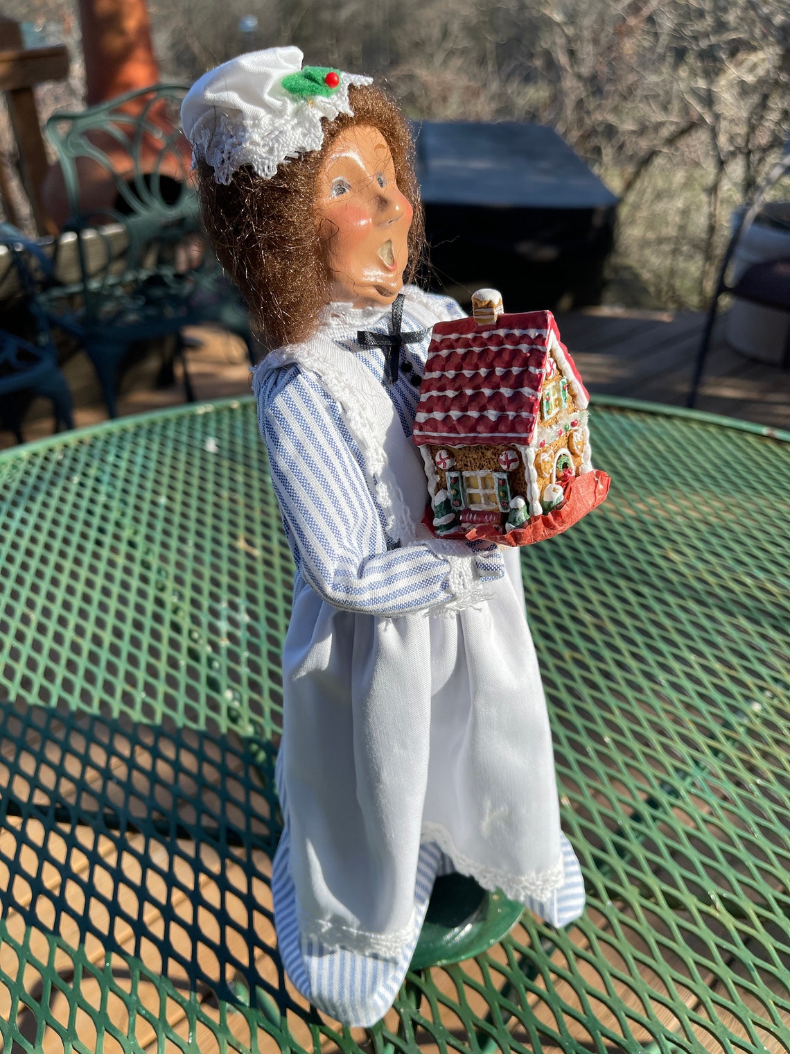 Caroler With Gingerbread House, Byers' Choice Art Doll, Vintage, 1997 ...