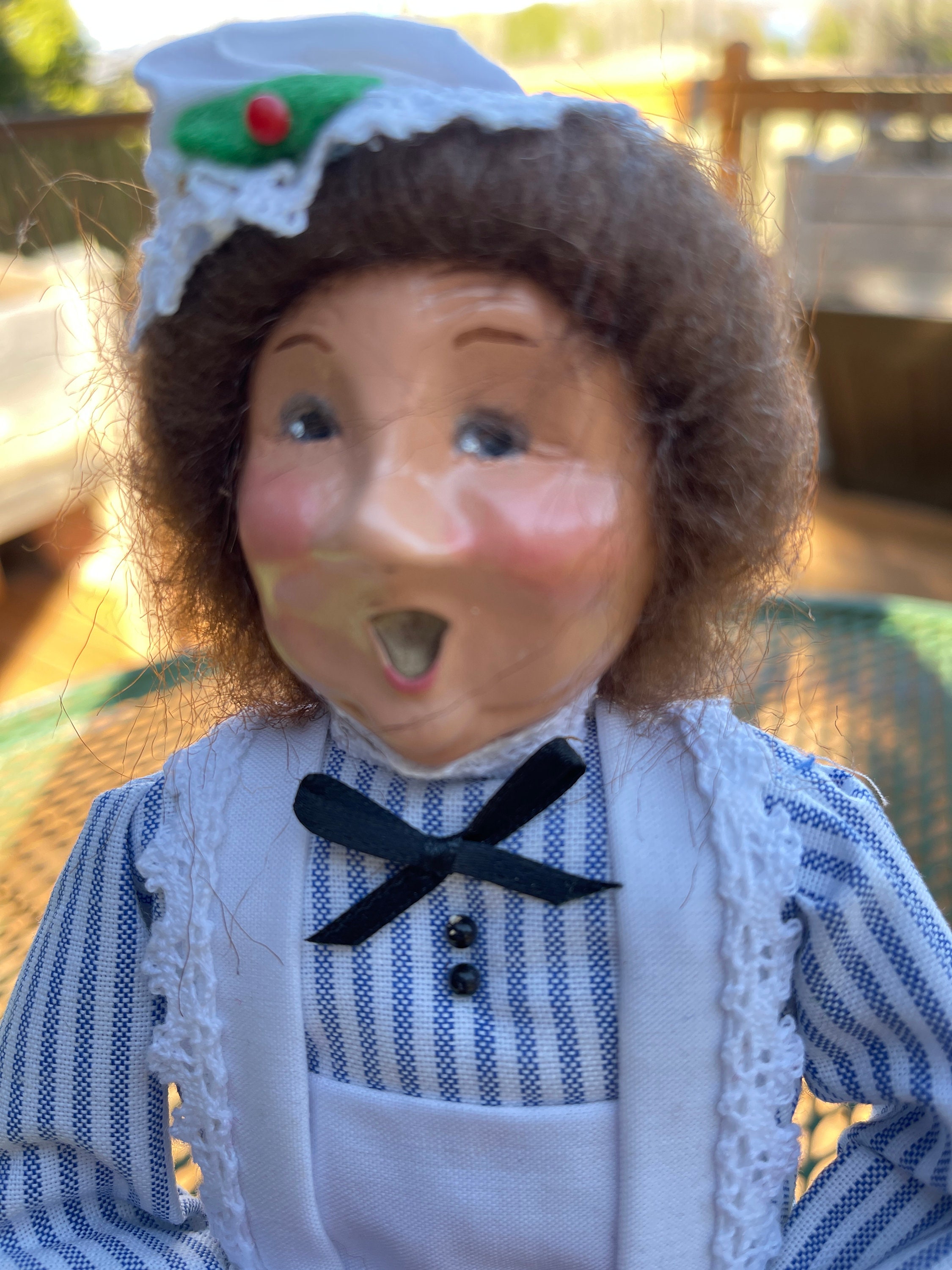 Caroler With Gingerbread House, Byers' Choice Art Doll, Vintage, 1997 ...